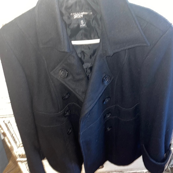 Black Rivet | Jackets & Coats | Rivet Black Wool New Jacket So Fine ...